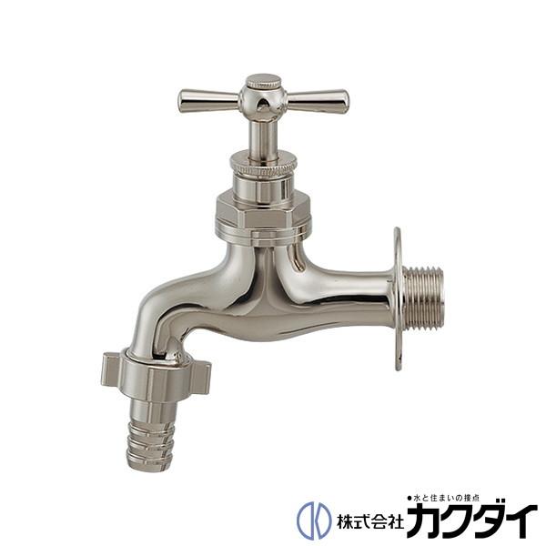 カクダイ KAKUDAI カップリング付き横水栓 レトロシルバー 703-013-N : 施主のミカタ Yahoo!店 - 通販 - Yahoo!ショッピング
