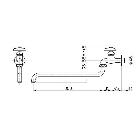 三栄水栓 SANEI A10J-L3-13 自在水栓 蛇口 : 施主のミカタ Yahoo!店 - 通販 - Yahoo!ショッピング