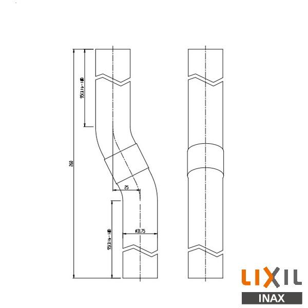 INAX LIXIL CF-110-8 偏心洗浄管 トイレ 床 部材 リクシル : 施主のミカタ Yahoo!店 - 通販 - Yahoo!ショッピング