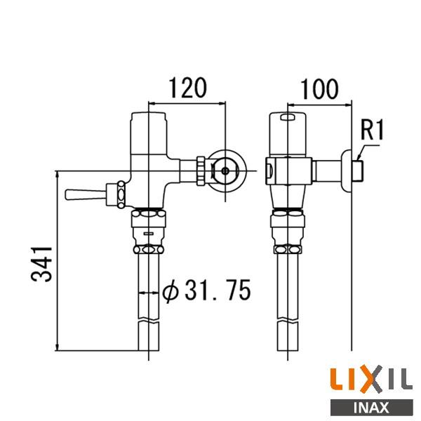 INAX LIXIL CF-T7110 トイレ 大便器 一般用フラッシュバルブ 節水形 リクシル : 施主のミカタ Yahoo!店 - 通販 - Yahoo!ショッピング