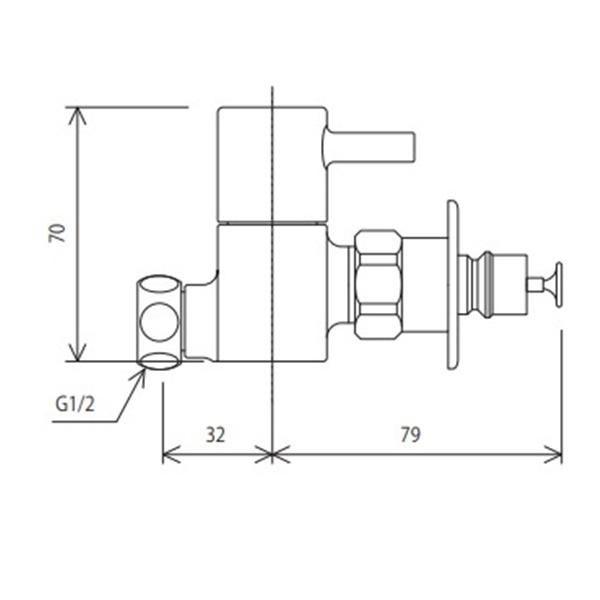 KVK K1011 分岐止水栓 とめるぞう付 緊急止水機能付 : 施主のミカタ Yahoo!店 - 通販 - Yahoo!ショッピング
