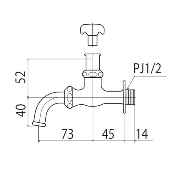 KVK K11Q キー式吐水口回転形水栓 蛇口 : 施主のミカタ Yahoo!店 - 通販 - Yahoo!ショッピング