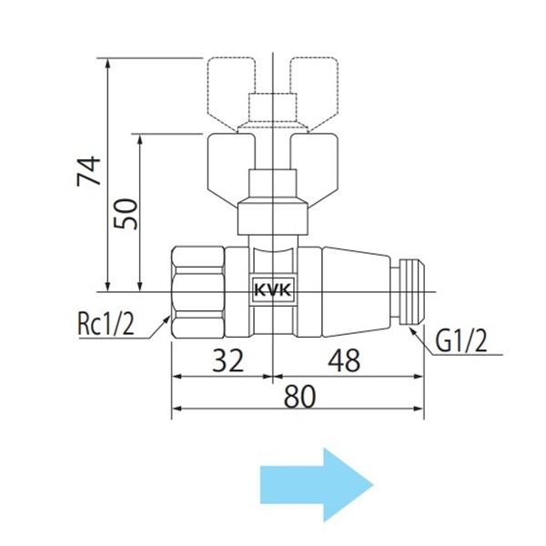 KVK K141 逆止弁付ボールバルブ13 めねじ×おねじ : 施主のミカタ Yahoo!店 - 通販 - Yahoo!ショッピング