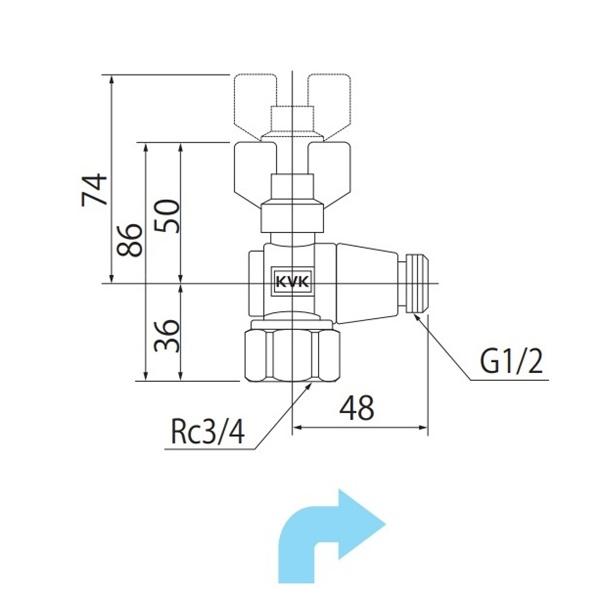 KVK K149 逆止弁付ボールバルブ20×13 めねじ×おねじ : 施主のミカタ Yahoo!店 - 通販 - Yahoo!ショッピング