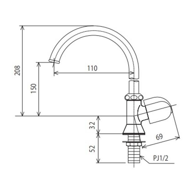 KVK K16NDSSE 立形自在水栓 節水チップ内蔵型 蛇口 : 施主のミカタ Yahoo!店 - 通販 - Yahoo!ショッピング