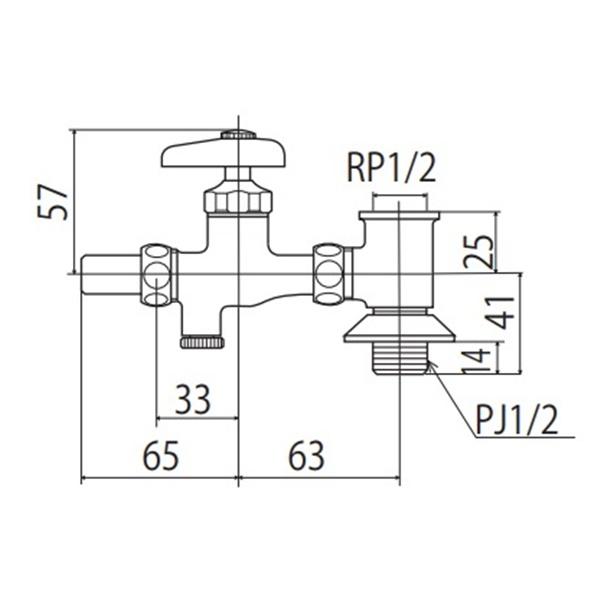 KVK K19W 分岐水栓 水抜き付 : 施主のミカタ Yahoo!店 - 通販 - Yahoo!ショッピング