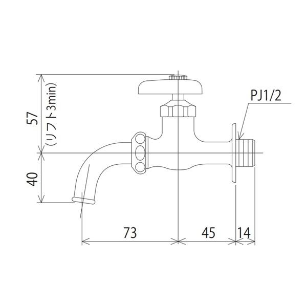KVK K34 吐水口回転形給水栓 肉厚万能ノズル付 蛇口 :K34:施主のミカタ Yahoo!店 - 通販 - Yahoo!ショッピング
