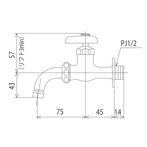 KVK K34BJ 吐水口回転形給水栓 ワンタッチノズル付 蛇口 : 施主のミカタ Yahoo!店 - 通販 - Yahoo!ショッピング