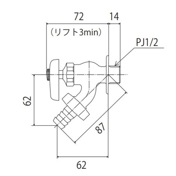 KVK K8 散水栓 蛇口 : k8 : 施主のミカタ Yahoo!店 - 通販 - Yahoo!ショッピング