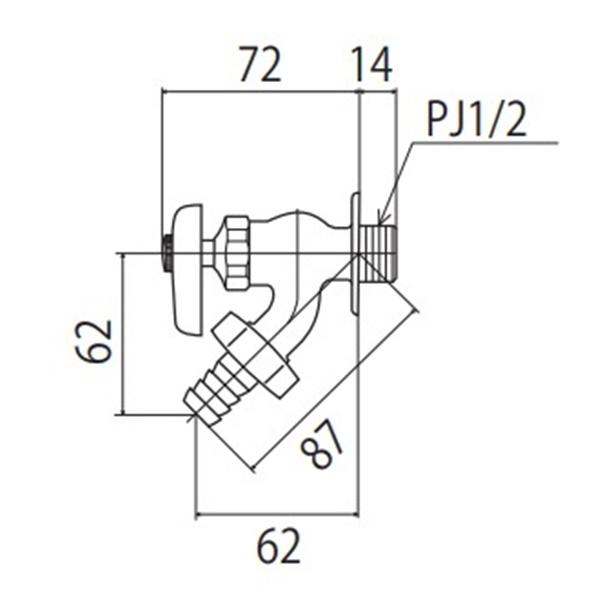 KVK K8J 散水栓 : 施主のミカタ Yahoo!店 - 通販 - Yahoo!ショッピング