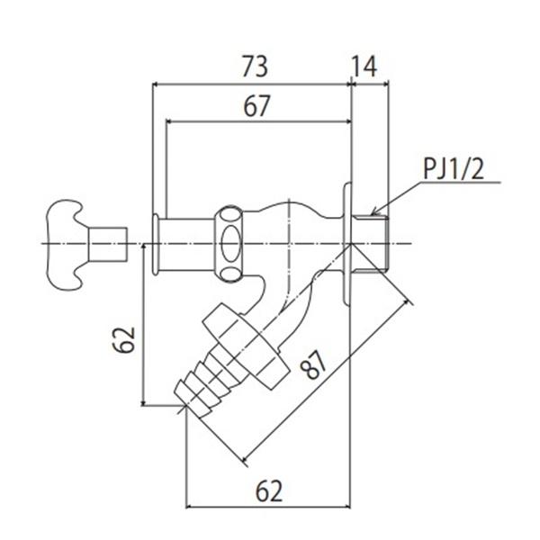 KVK K8QJ キー式散水栓 : 施主のミカタ Yahoo!店 - 通販 - Yahoo!ショッピング