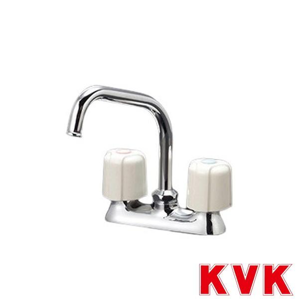 KVK KM17NER19 2ハンドル混合栓 190mmパイプ付 混合水栓 蛇口 : 施主のミカタ Yahoo!店 - 通販 - Yahoo!ショッピング