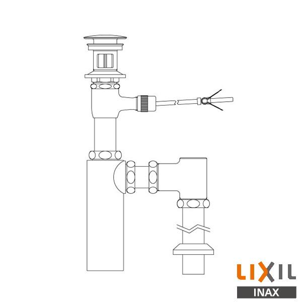 INAX LIXIL LF-711SAC ポップアップ式排水ボトルSトラップ 排水口カバー付 受注生産品 洗面器 手洗器 ポップアップ式排水ボトルトラップ リクシル : 施主のミカタ ...