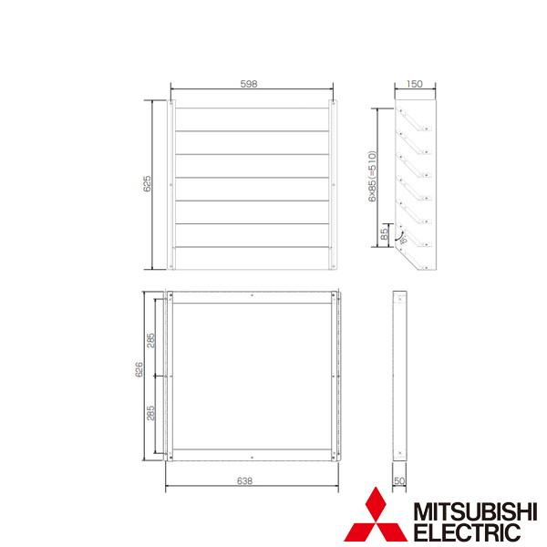 三菱（MITSUBISHI） PAC-SH96SG※ 店舗・事務所用パッケージエアコン（Mr．SLIM） 吹出ガイド 管理番号3080 ...