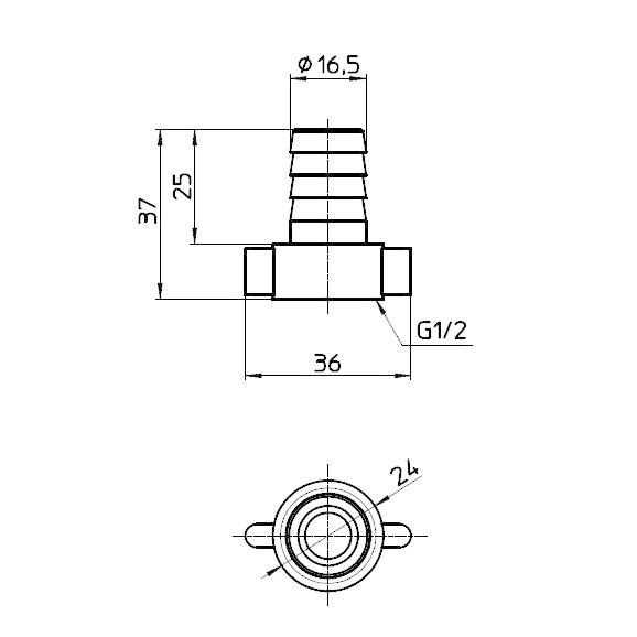 三栄水栓 SANEI PT30A-13 ホースカラン先 : 施主のミカタ Yahoo!店 - 通販 - Yahoo!ショッピング