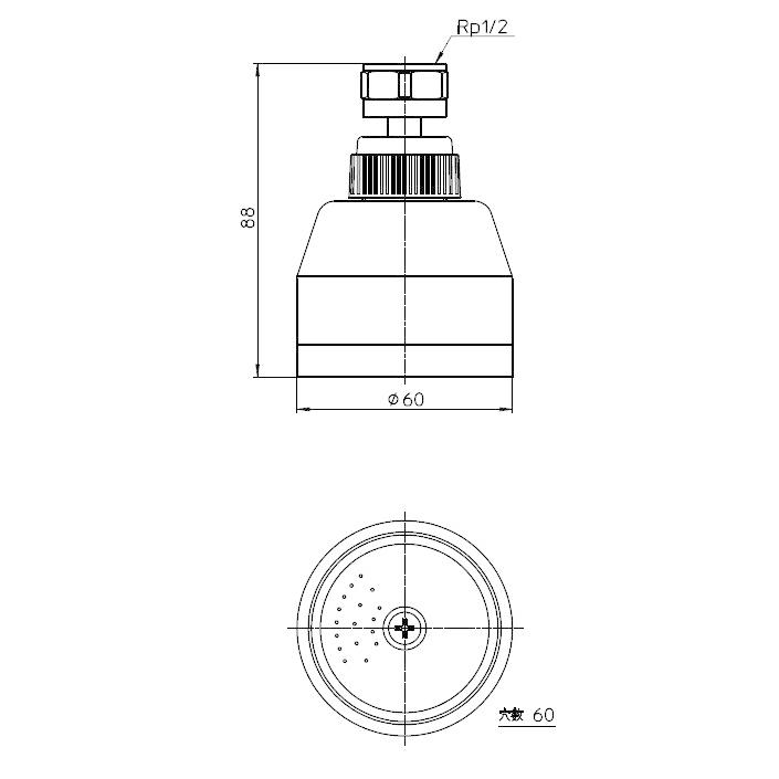 三栄水栓 SANEI S10F 丸回転シャワーヘッド : s10f : 施主のミカタ Yahoo!店 - 通販 - Yahoo!ショッピング