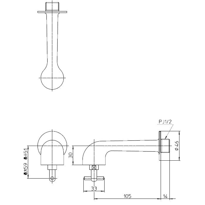 三栄水栓 SANEI Y40J-13 衛生水栓 : 施主のミカタ Yahoo!店 - 通販 - Yahoo!ショッピング