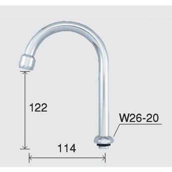 KVK ZK82F 泡沫横形自在水栓用パイプ13(1/2) 用 195mm : zk82f : 施主のミカタ Yahoo!店 - 通販 - Yahoo!ショッピング