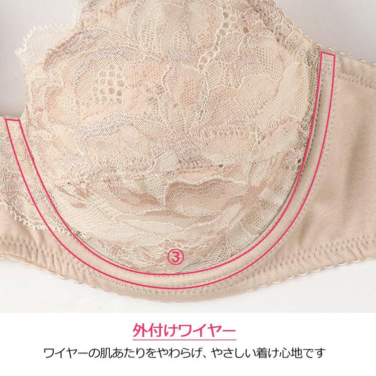 LASEE ワコール フルカップブラジャー 綿 混 DEFカップ ラゼ 楽な付け心地 50代 60代 70代 80代 : アイム下着屋 - 通販 - Yahoo!ショッピング