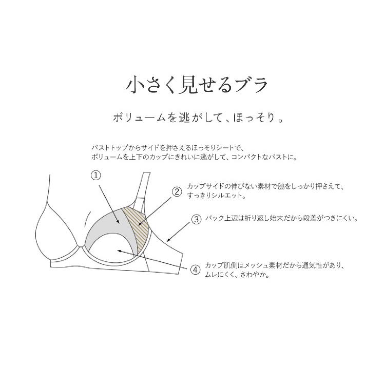 サルート 30%OFF ワコール 96G ブラジャー 小さく見せるブラ セール BTJ296 レディース EF/70-85 : アイム下着屋 - 通販 - Yahoo!ショッピング