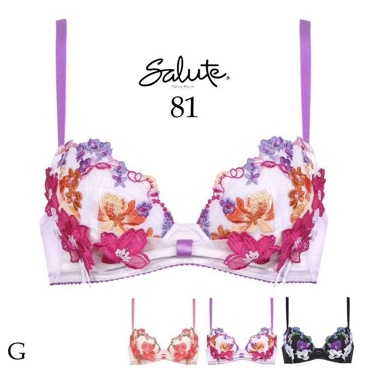 ワコール サルート 81G リボンブラ ブラジャー 新作 セール 2022秋冬 単品 BTJ781 谷間 レディース G/65-75 :BTJ781G:アイム下着屋 - 通販 - Yahoo ...