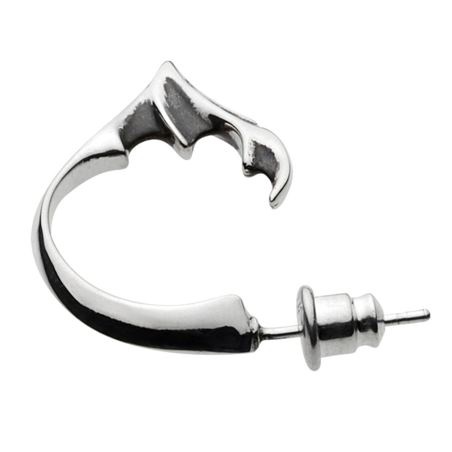 シルバーピアス デビル 悪魔 ウイング シルバー925 silver925 スタッド ピアス 片耳 大ぶり メンズ シルバーアクセサリー ...