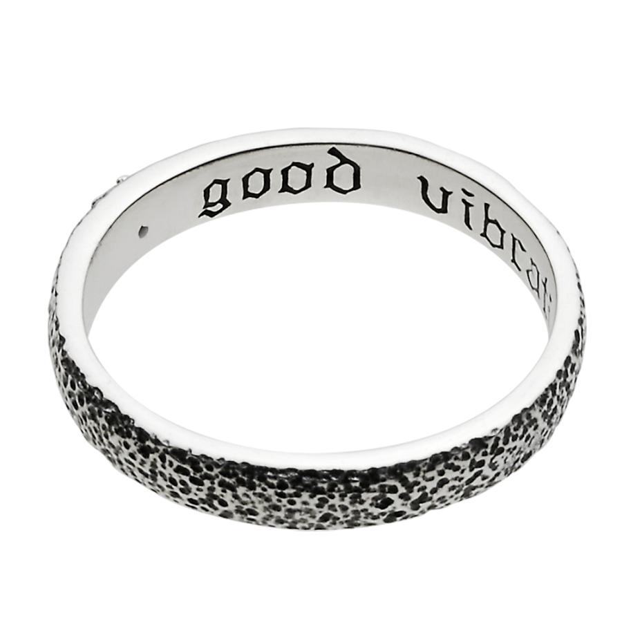 ミスティッククォーツ シルバーリング 指輪 メンズ 叩き加工 細い 細身 石 シルバー925 リング ピンキーリング シルバーアクセサリー ...