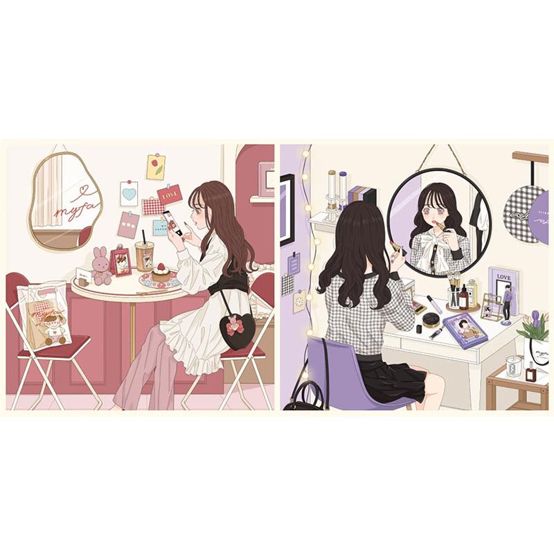 LIHIT LAB. リヒトラブ ミファ デコレーションシール（Y-3000）【LIHIT myfa デザイン おしゃれ かわいい】 : フジオカ文具e-stationery - 通販 ...