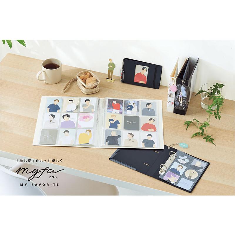 LIHIT LAB. リヒトラブ myfa コレクションポケット PVC 6ポケット A5 タテ型 2（6）穴（N-3351）【LIHIT クリヤーブック デザイン おしゃれ かわいい ...