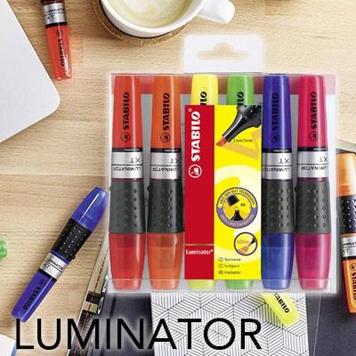 STABILO 【メール便可 2個まで】スタビロ LUMINATOR ルミネイター 蛍光ペン 6色セット 71-6 : フジオカ文具e ...