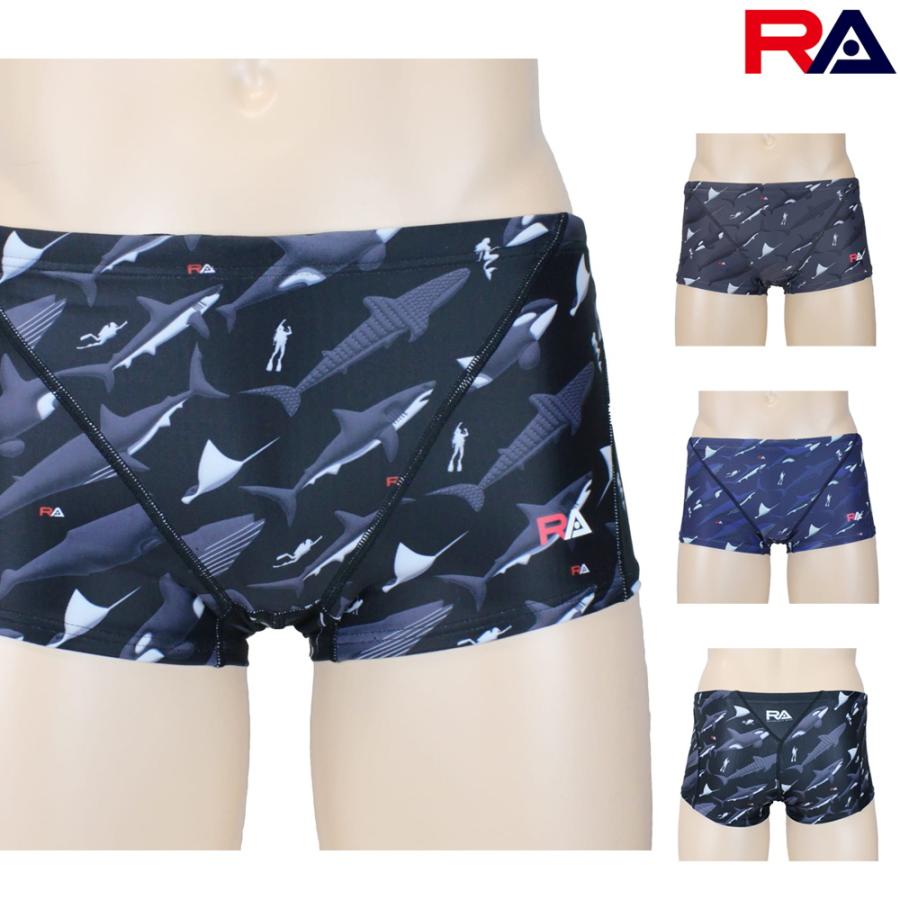 RA アールエー 競泳水着 メンズ 練習用 CARTOON WORLD OCEAN TRIBE ボクサー Vカット 競泳練習水着 2024年 ...