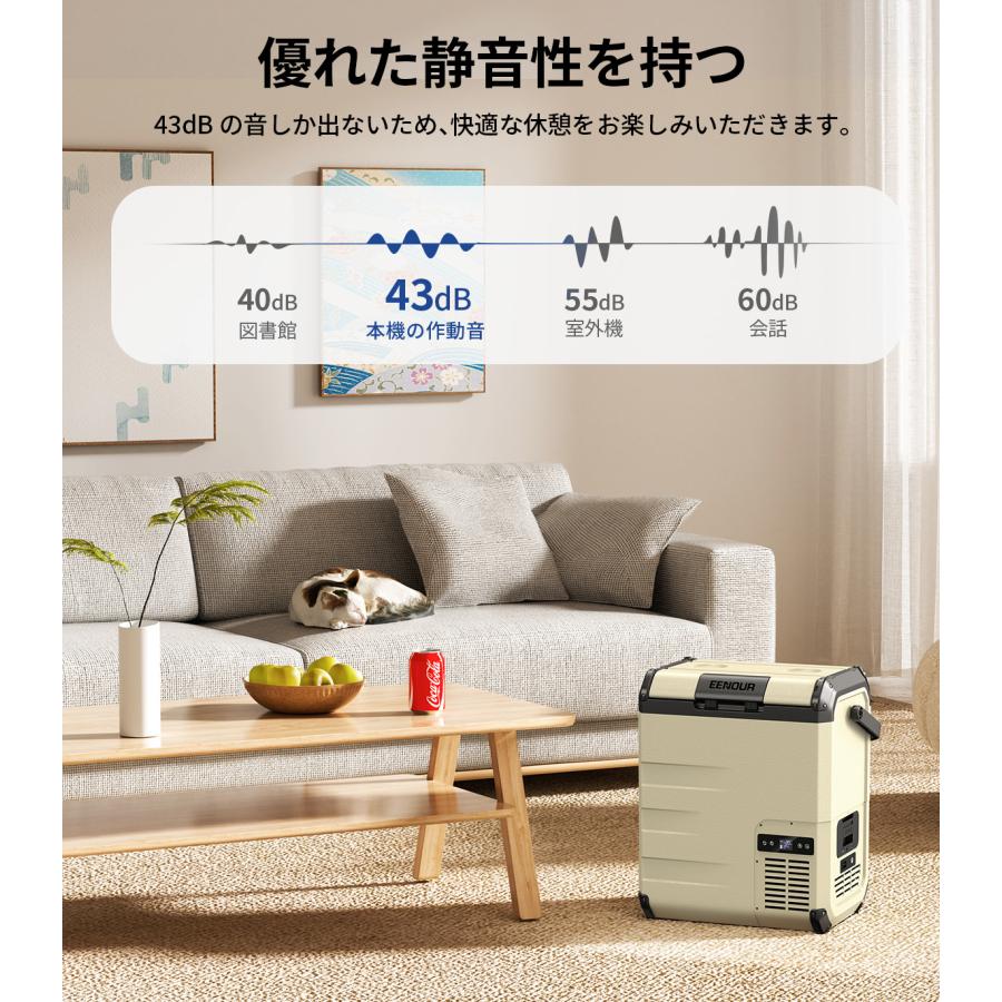 EENOUR 【1,500円オフ&ボーナス+5％】 車載冷蔵庫 ポータブル冷蔵庫 23L D23 バッテリー内蔵可能 冷凍庫 急速冷却 12V冷蔵庫 一人暮らし 防災 : EENOUR公式 ...