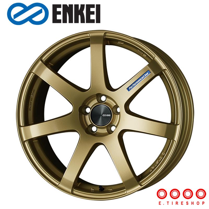 ENKEI エンケイ PF07 18×7.5J PCD114.3 5H INSET+48 ボア径75φ ゴールド G 18インチ パフォーマンスライン ホイール 単品1本 : Eタイヤショップ ...