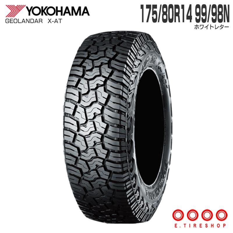 OPEN COUNTRY 175/80R14 99/98N LT 片側ホワイトレター GEOLANDER X-AT G016 単品1本 14 ...