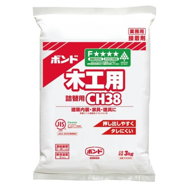 ボンド/コニシ コニシ ボンド 木工用 CH38 3kg 白色透明 #40250 : e-toolヤフー店 - 通販 - Yahoo!ショッピング