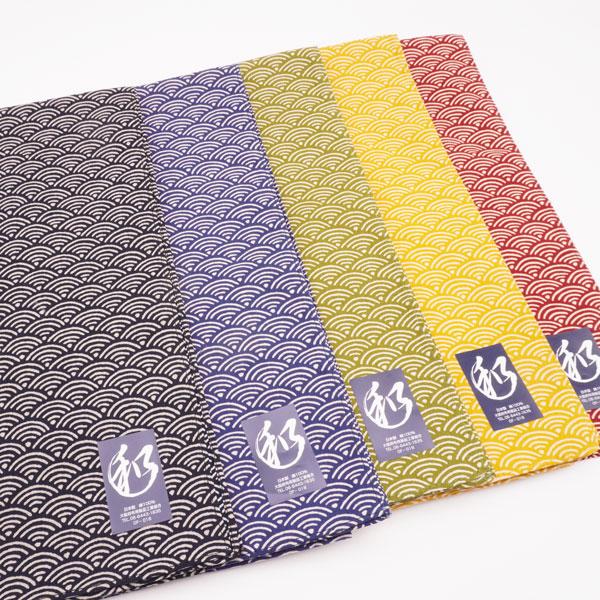 バンダナ 和柄ハンカチ 青海波柄 日本製 53×53cm : e-たおるやヤフー店 - 通販 - Yahoo!ショッピング