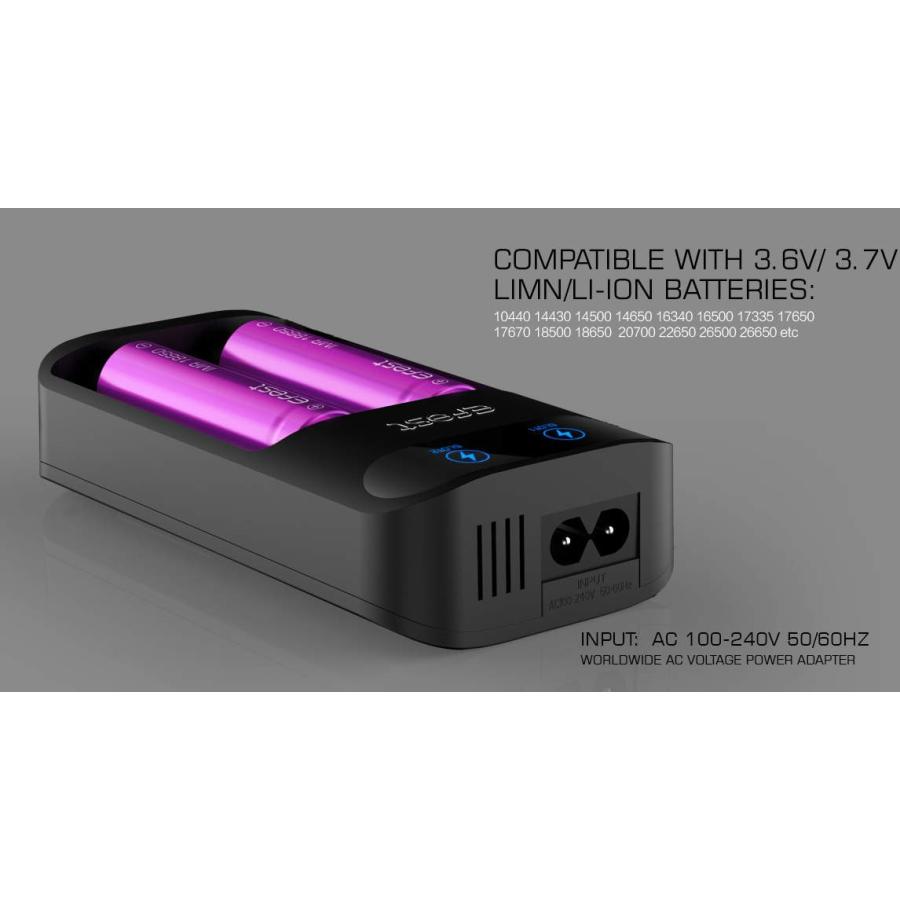 Efest LUSH Q2 Intelligent LED Charger : e-vapejp - 通販 - Yahoo!ショッピング
