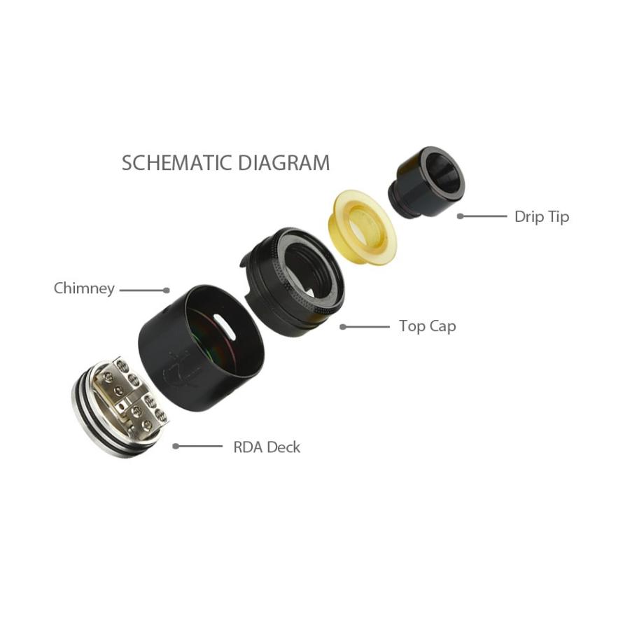 WOTOFO Serpent BF RDA 小型RDAボトムフィード : e-vapejp - 通販 - Yahoo!ショッピング