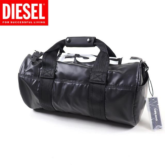 DIESEL ディーゼル（DIESEL）レディース 訳あり ボストンバッグ ブラック系 ミニボストン ロゴプリント ショルダーベルト欠損 （サイズ/UNI）*bl3031 : e ...