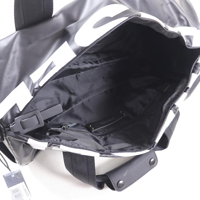 ディーゼル（DIESEL）レディース 訳あり ボストンバッグ ブラック系 ミニボストン ロゴプリント ショルダーベルト欠損 （サイズ/UNI）*bl3031 :bl3031:e ...