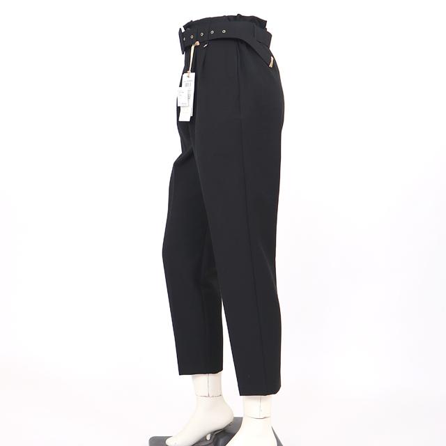 リナシメント（RINASCIMENTO）レディース ロングパンツ ブラック系 タッククロップドパンツ イタリア製 （サイズ/S）*rc3110 ...