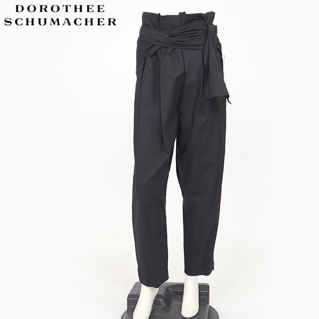 ドロシー・シューマッハ（DOROTHEE SCHUMACHER）レディース ロングパンツ ブラック系 リボンベルト付き （サイズ/2）*se0060 : e-warehouse - 通販 ...