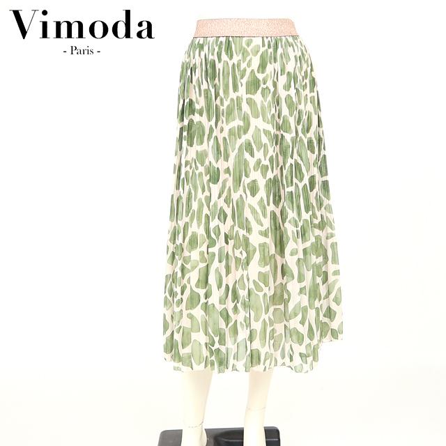 ヴィモーダ（Vimoda）レディース ロングスカート グリーン系 プリーツフレア イタリア製 （サイズ/F）*uw0150 : e-warehouse - 通販 - Yahoo!ショッピング