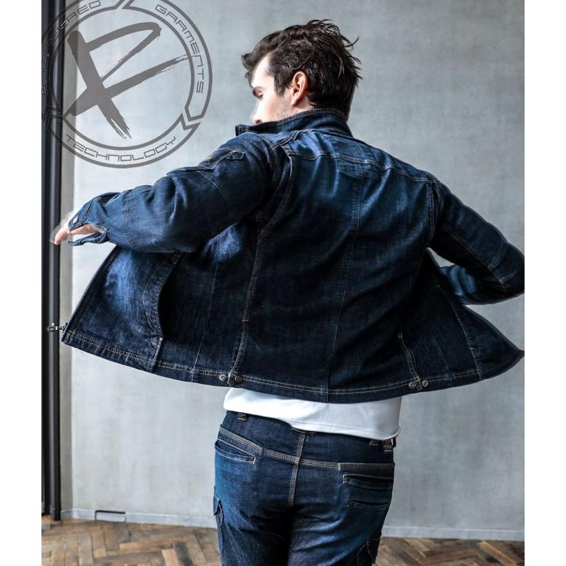 イーブンリバー ストレッチブラストブルゾン デニム USD307 年間 ジャンバー ジャケット 作業着 作業服 EVENRIVER :020-usd307:プラスワーカーYahoo!店 ...