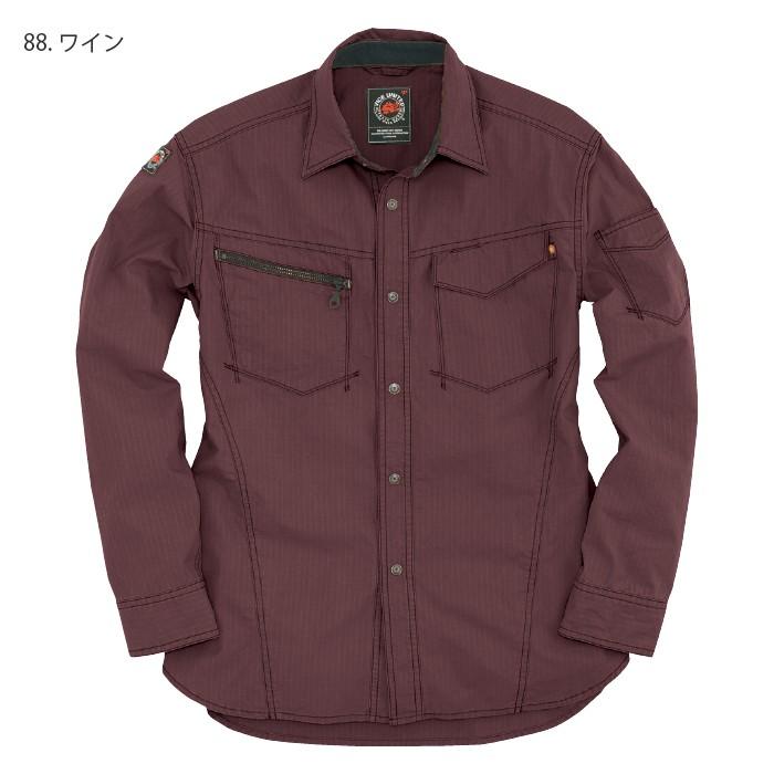 バートル 長袖シャツ 春夏 5103 日本製生地使用 作業着 作業服 BURTLE 4L :133-0133-b:プラスワーカーYahoo!店 - 通販 - Yahoo!ショッピング