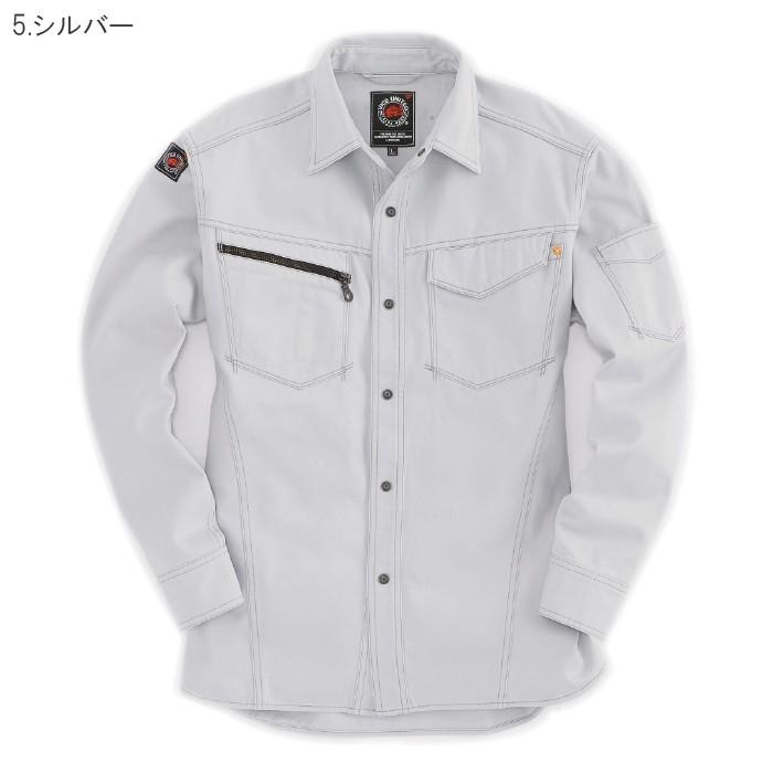 BURTLE バートル 長袖シャツ 5205 日本製生地使用 秋冬 作業服 作業着 メンズ 4L : プラスワーカーYahoo!店 - 通販 - Yahoo!ショッピング
