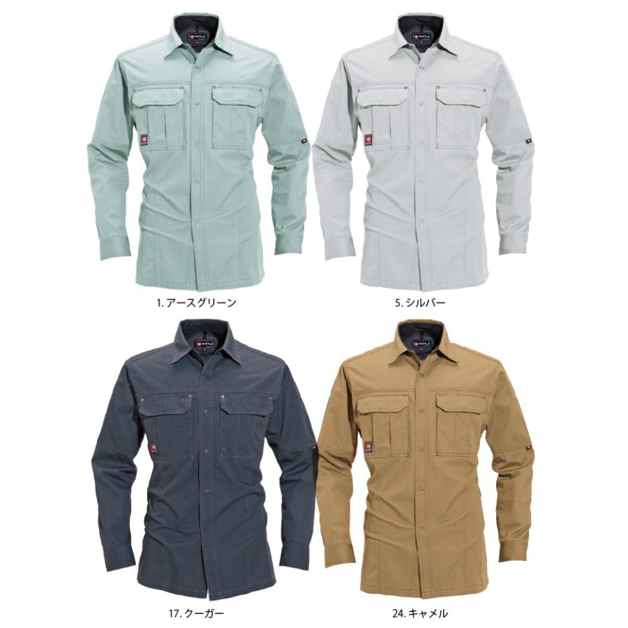 BURTLE バートル 長袖シャツ 8035 秋冬 作業服 作業着 メンズ : プラスワーカーYahoo!店 - 通販 - Yahoo!ショッピング