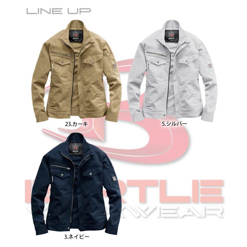 BURTLE バートル 長袖ジャケット 8101 男女兼用 メンズ レディース タフ素材 綿100% 細身 秋冬 ブルゾン ジャンパー 作業服 作業着 8101シリーズ : プラスワーカー ...