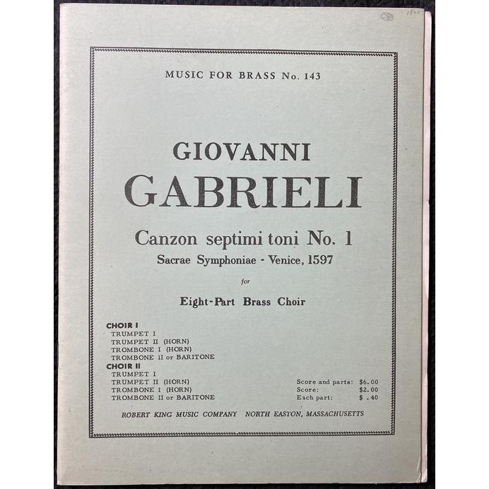 【訳あり商品】 金管8重奏： 第7旋法による8声のカンツォン・No.1 Canzon Septimi Toni No.1 / Giovanni Gabrieli : e-よしや楽器 - 通販 ...