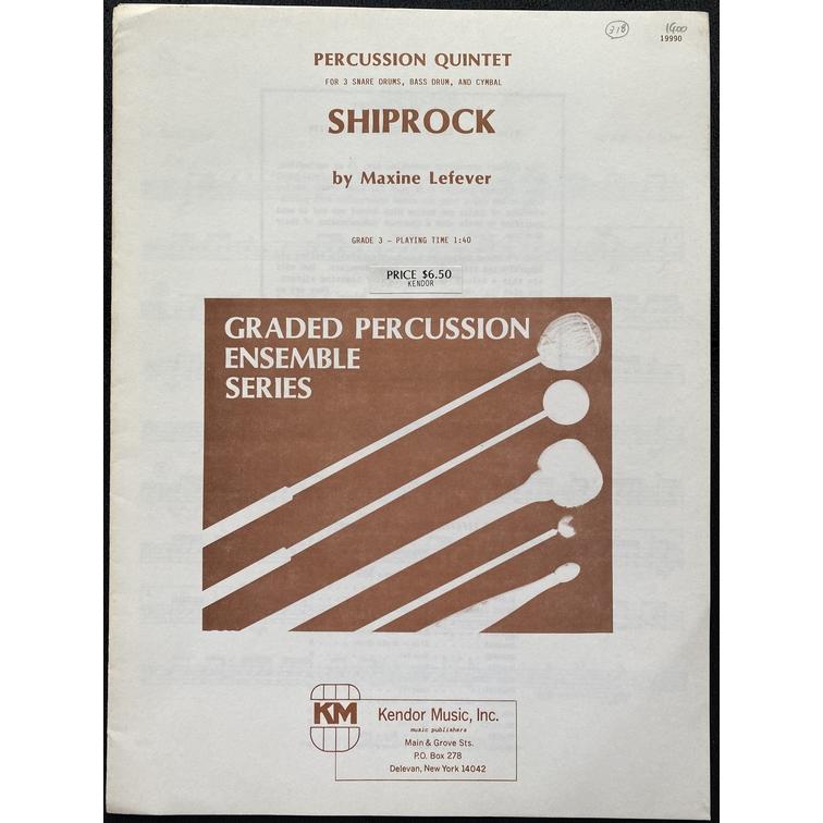 【訳あり商品】 打楽器5重奏(3s.dr,B.dr,cymb) SHIPROCK / by Maxine Lefever : e-よしや楽器 ...